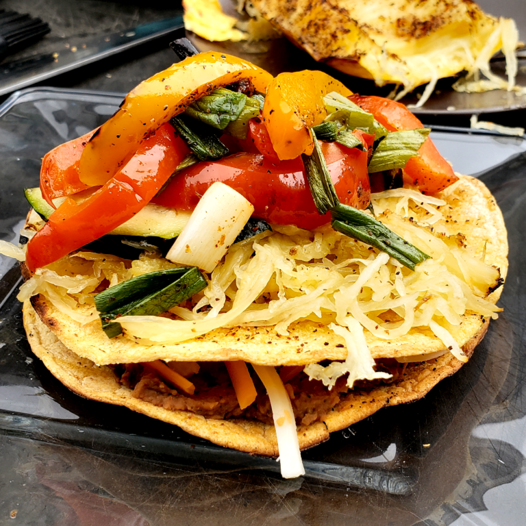 Grilled Vegetarian Tostada's - House Of Q
